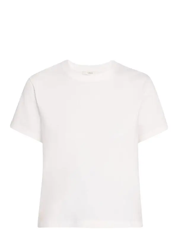 Vince Pima Cotton Crewneck T-shirt - Optic White
