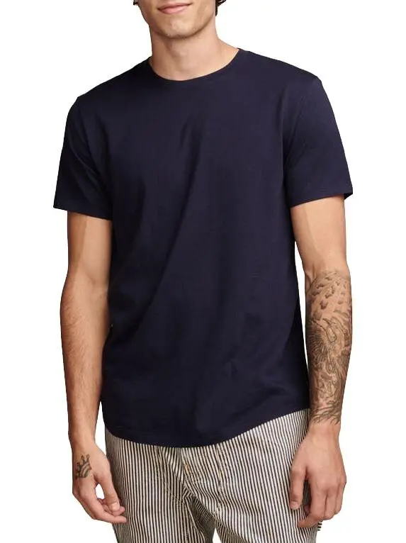 Lucky Brand Crewneck Supima® Cotton T-shirt - Black Iris