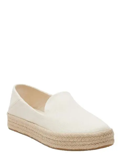 Toms Carolina Platform Espadrille Sneakers - Light Natural Heavy Twill