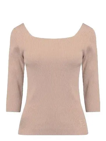 Fendi Sweater In Cotton Blend - Beige