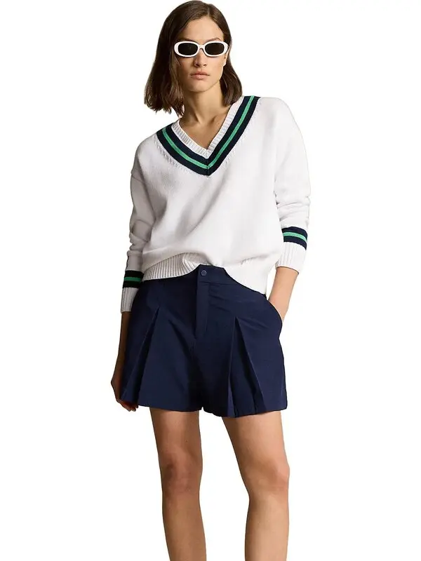 Ralph Lauren Four-way-stretch Pleated Short - Refined Navy