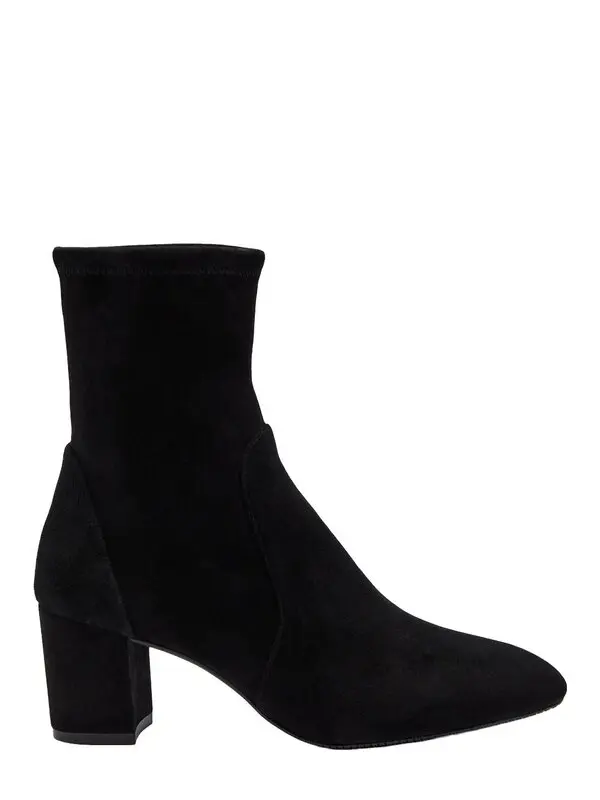 STUART WEITZMAN Yuliana 60 Suede Sock Boots - Black