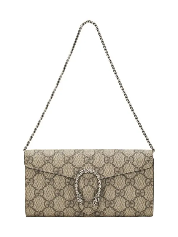 Gucci Original Gg Supreme Dionysus Shoulder Bag - Brown