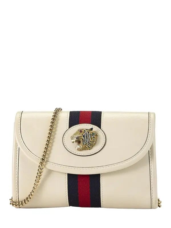 Gucci Leather Rajah Shoulder Bag - White