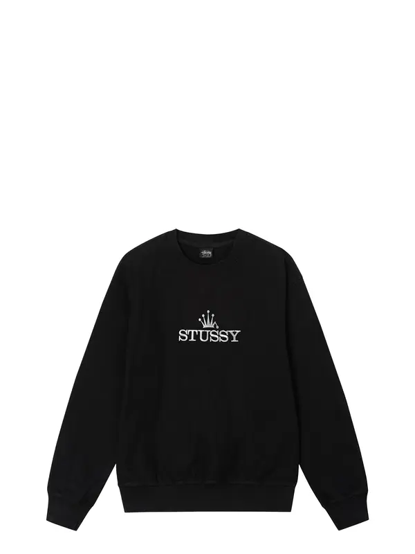 StÜssy Glamour Pigment Dyed Crew - Black
