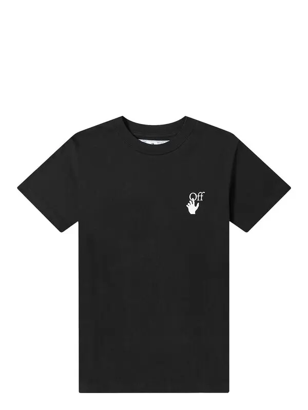 Off-White Cut Here Short-sleeve Slim Tee /white - Black