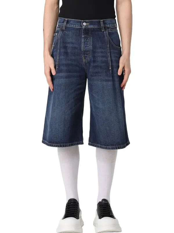Alexander McQueen Denim Shorts - Blue