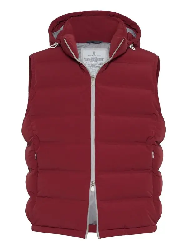 Brunello Cucinelli Down Vest - Red