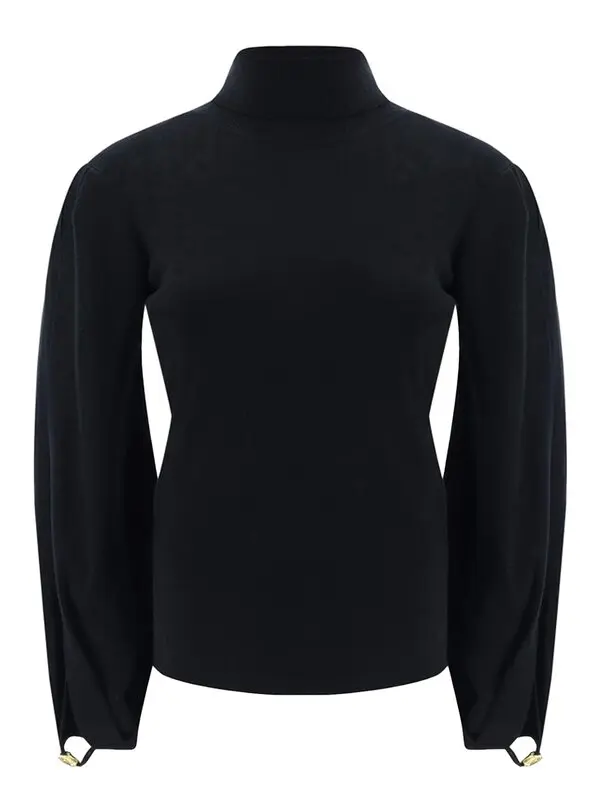 Chloé Wool High Neck Sweater - Black