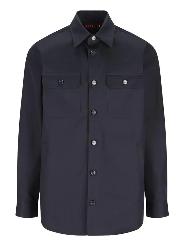 Gucci Cotton Shirt - Blue
