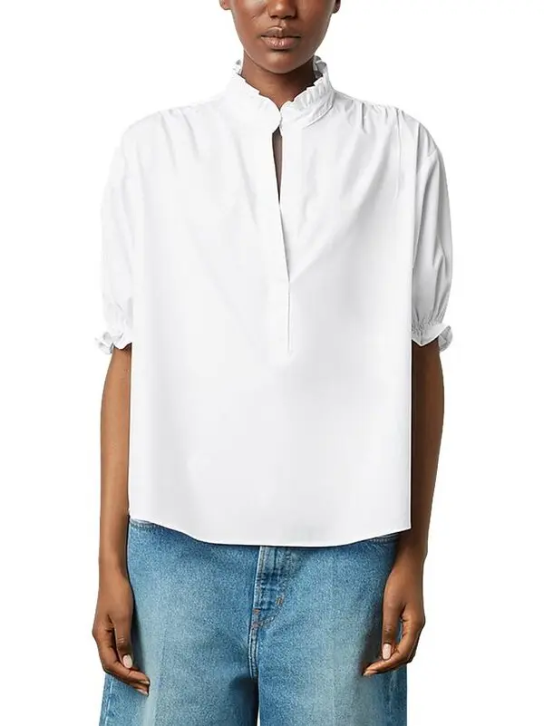 Gerard Darel Annyr Cotton Blouse - White