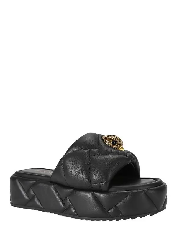 Kurt Geiger Orson Platform Slide Sandals - Black