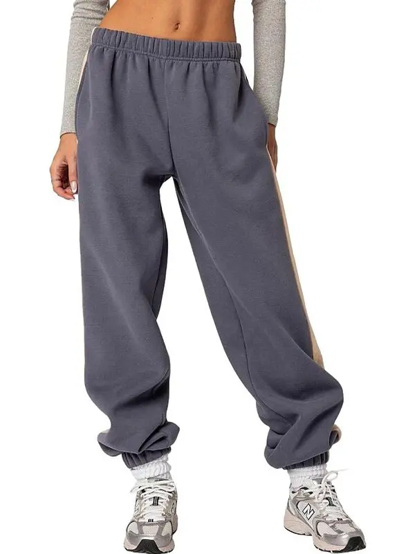 EDIKTED Saturn Oversized Sweatpants - Blue