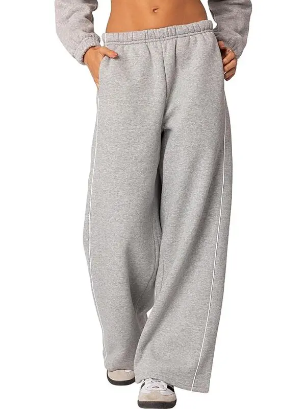 EDIKTED Autumn Sweatpants - Gray Melange
