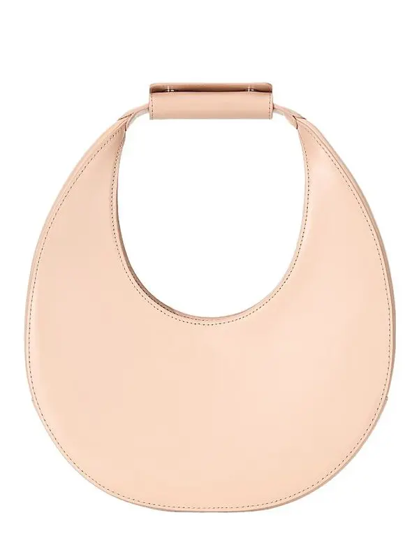 Staud Moon Leather Saddle Bag - Blush