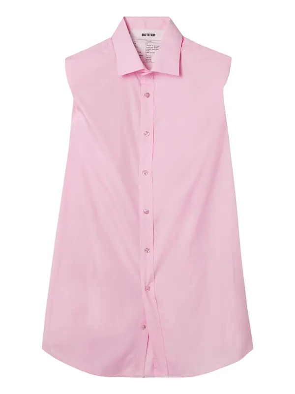 BETTTER Net Sustain Cotton-poplin Shirt - Pink