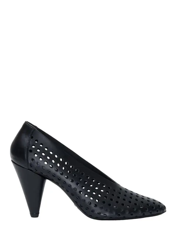 Proenza Schouler 85mm Perforated Cone Pumps - Black