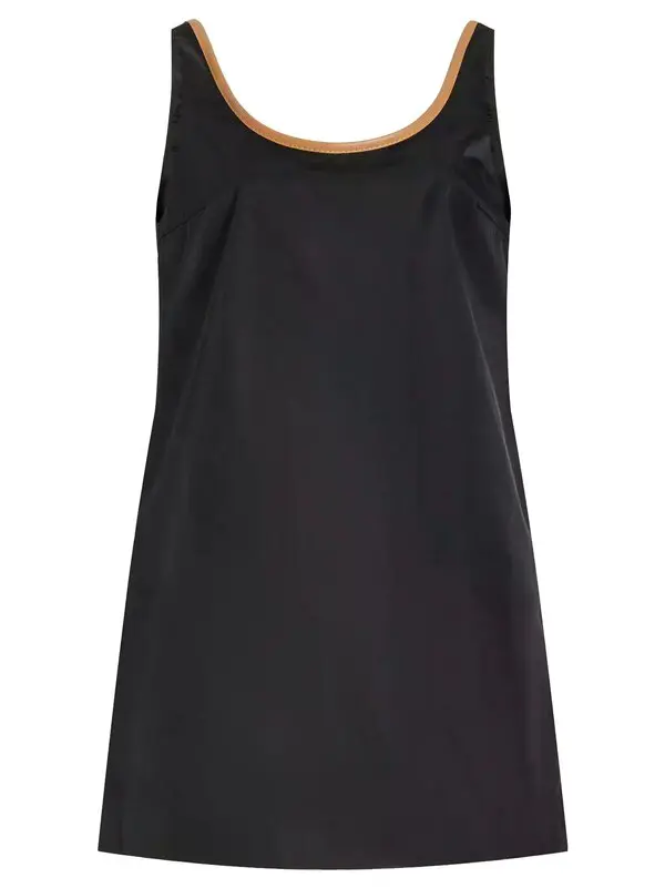 Prada Re-nylon A-line Mini Dress - Black