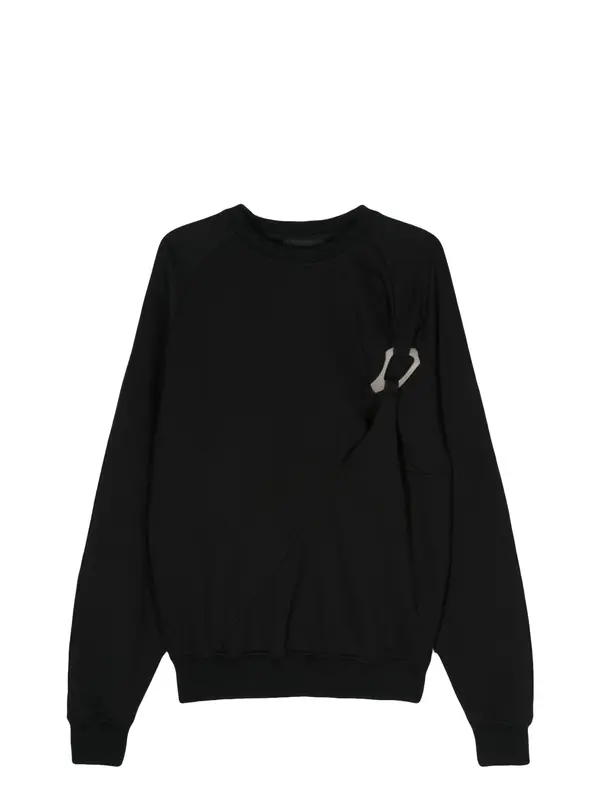 HELIOT EMIL Carabiner Cotton Sweatshirt - Black