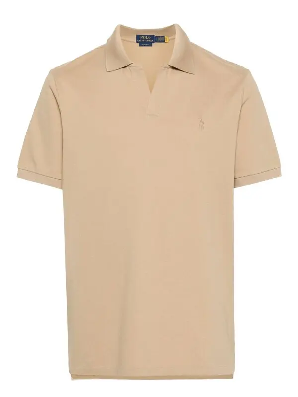 Polo Ralph Lauren Polo Pony Cotton Polo Shirt - Neutrals