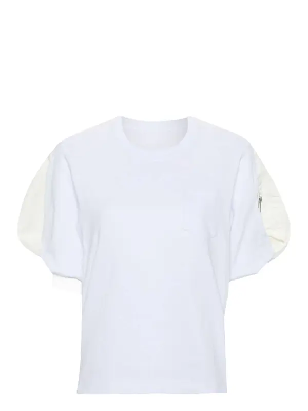 Sacai Puff-sleeved T-shirt - White
