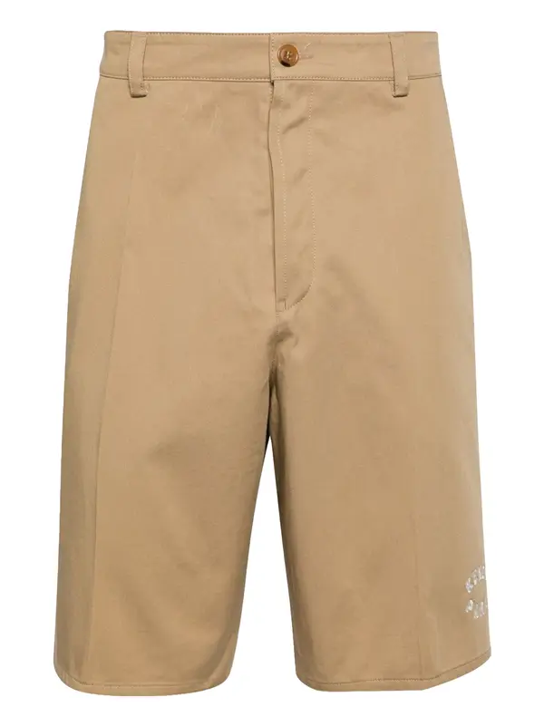 Kenzo Button-up Bermuda Shorts - Brown