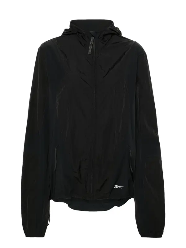 REEBOK Panelled Hooded Track Jacket - Black
