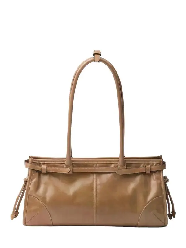 Prada Bonnie Medium Tote Bag - Brown