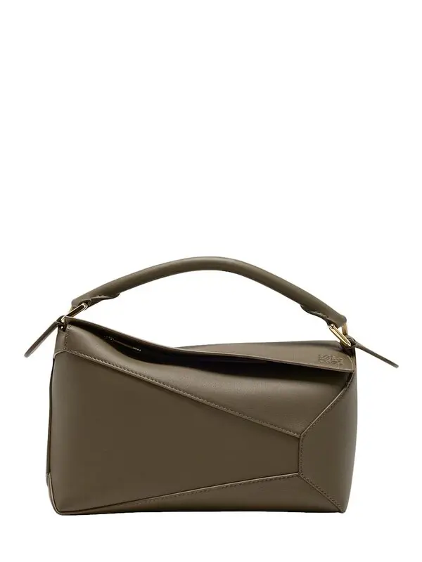 Loewe Puzzle Edge Top-handle Bag - Dark Khaki Green