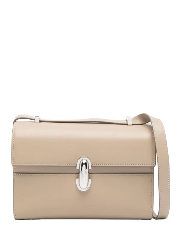 Savette Symmetry 19 Leather Crossbody Bag - Neutrals
