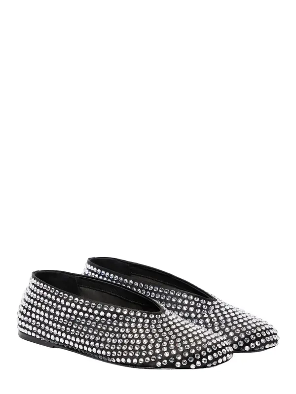 Khaite Marcy Embellished Ballet Flats - Black