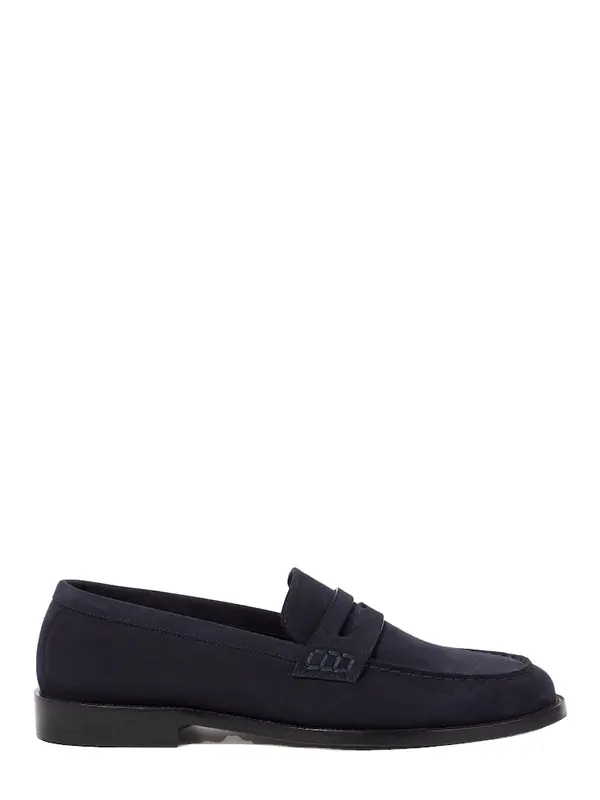 Manolo Blahnik Perry Suede Loafers - Blue