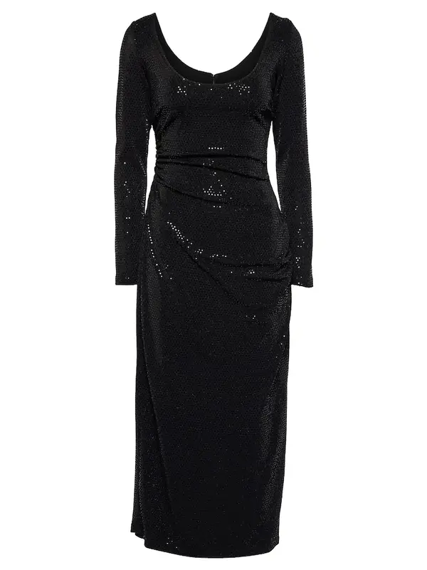 MARKARIAN Jude Embellished Midi Dress - Black