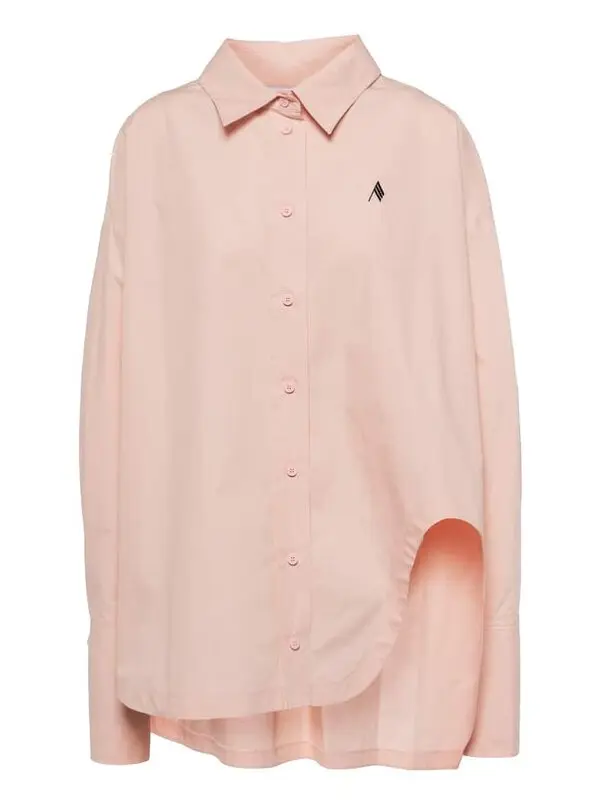 Attico Diana Cotton Poplin Shirt - Pink