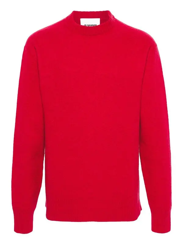 JIL SANDER Crew Neck Wool Jumper - Pink