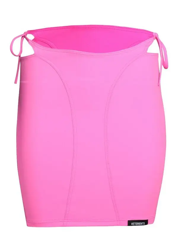 Vetements Deconstructed Mini Skirt - Hot Pink