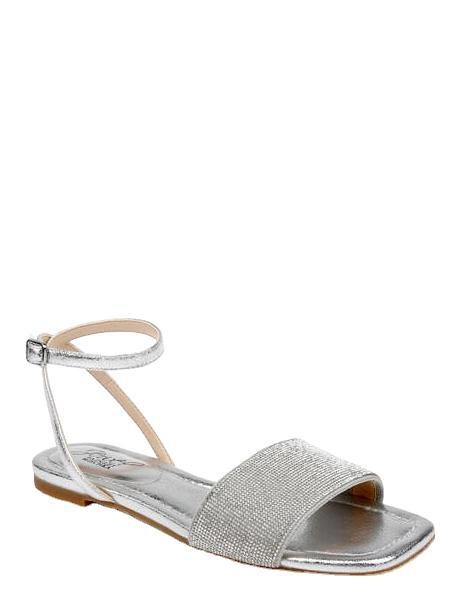 Badgley Mischka Hadley Ankle Strap Sandal - Silver