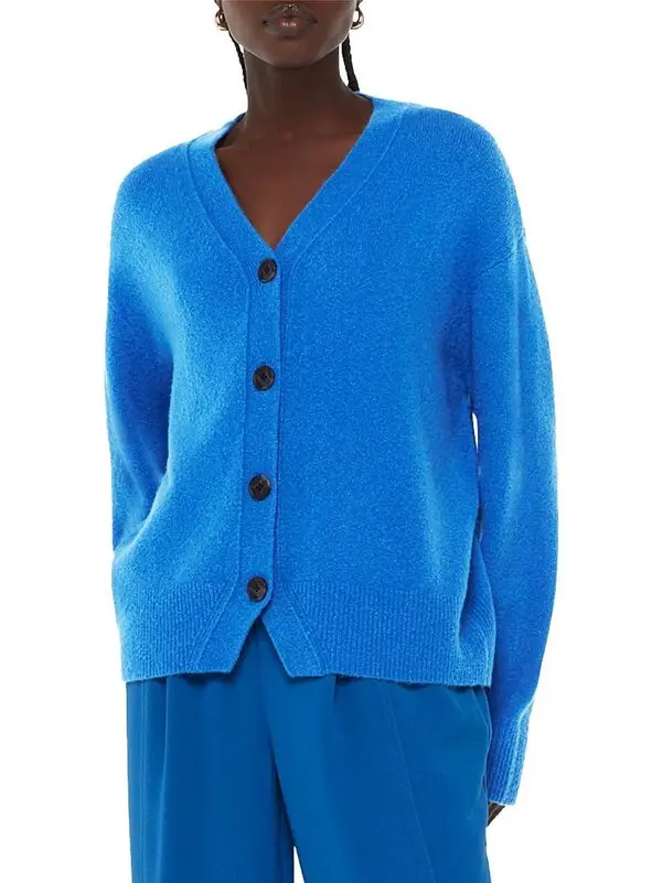 Whistles Textured Cardigan - Blue