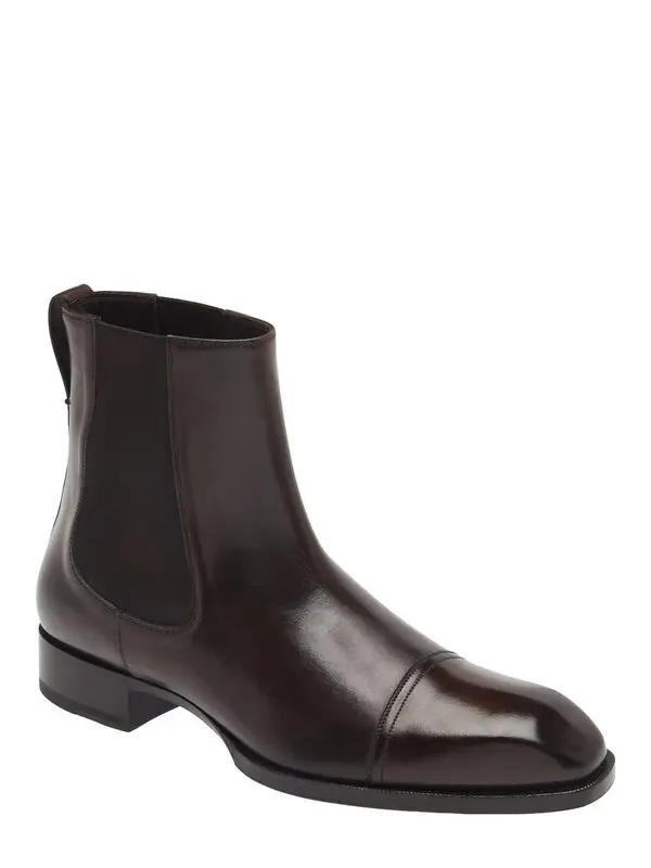 TOM FORD Elkan Cap-toe Chelsea Boots - Bruno