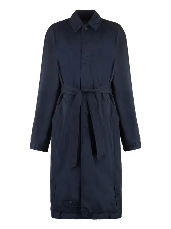 Balenciaga Deconstructed Cotton Coat - Blue