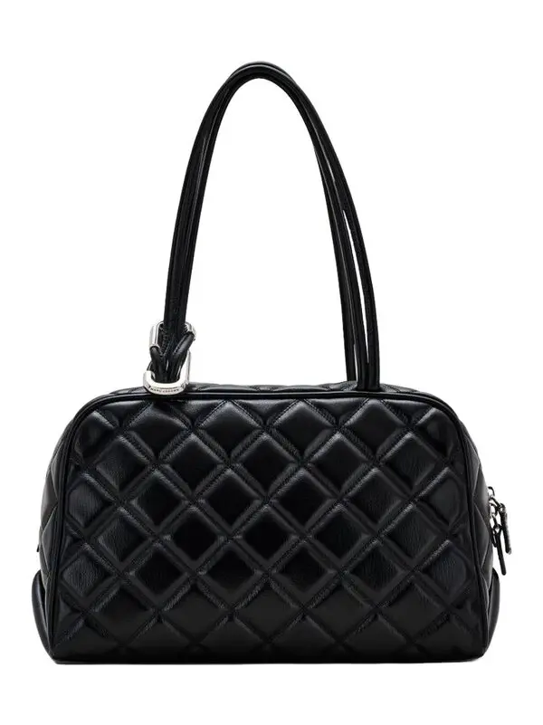 Marc Jacobs The Quilted Leather Dual Satchel - Black