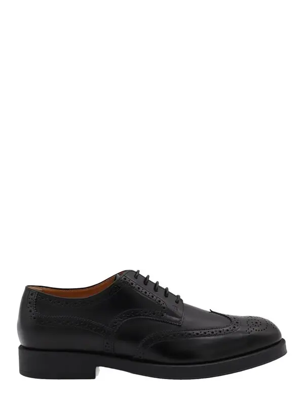 TOD'S Leather Lace-up Shoes - Black