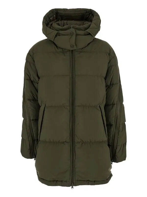 Herno Down Jacket With Removable Hood - Green