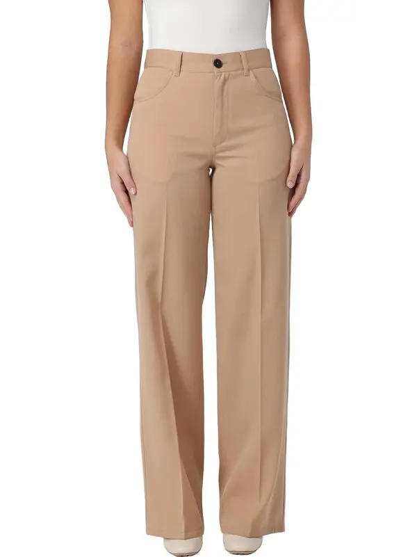 JIL SANDER Tailored Wide Leg Trousers - Beige