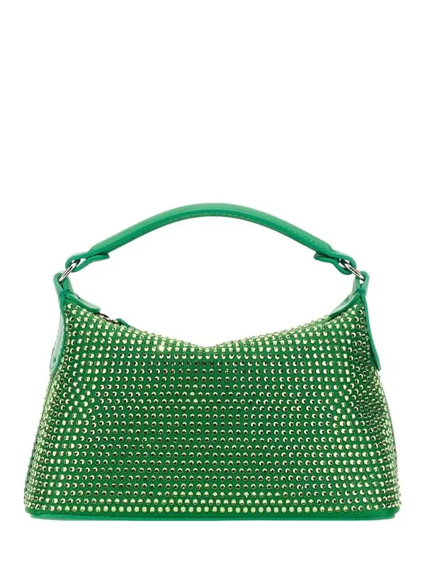 LEONIE HANNE X LIU JO Hobo Bag With Rhinestones - Green