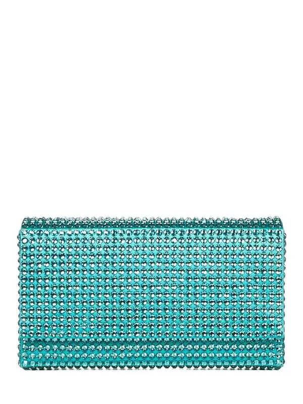 Amina Muaddi Superamini Paloma Clutch - Green