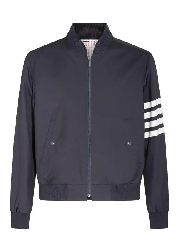 Thom Browne Wool Casual Jacket - Blue