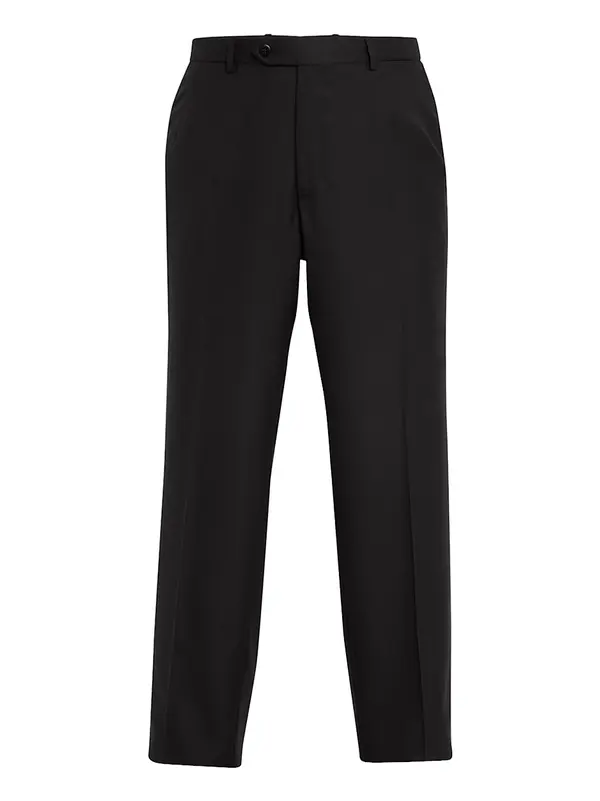 Brioni Super 160s Wool Dress Pants - Black