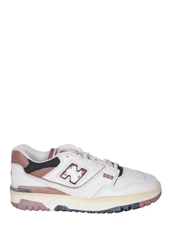 NEW BALANCE Leather Sneakers - White
