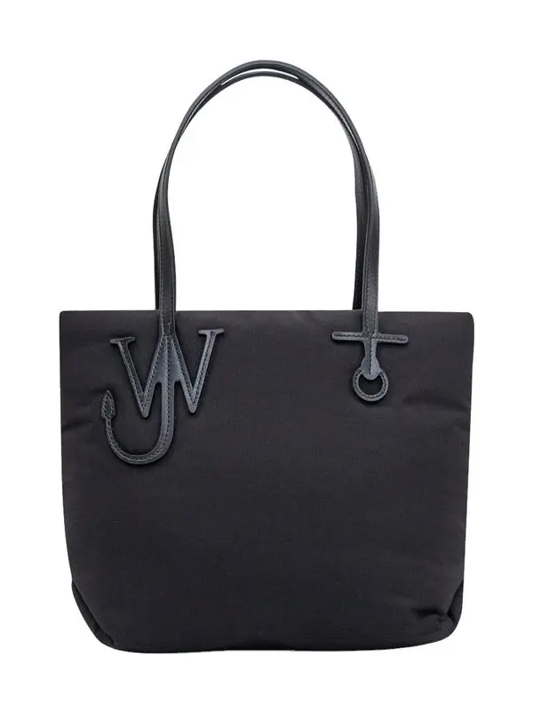 JW Anderson Cotton Shoulder Tote Bag - Black